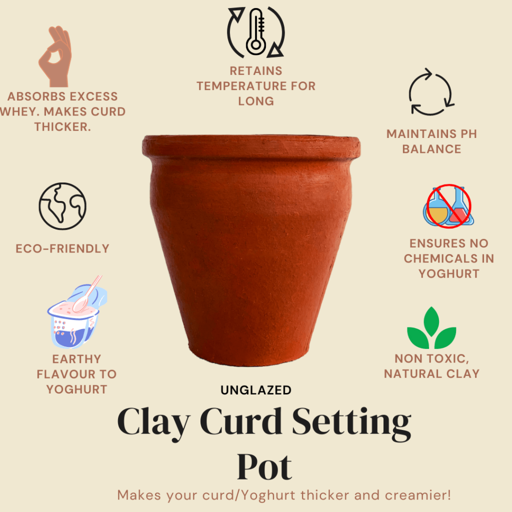 Clay Curd Pot (Set of 2) - Vedaleben